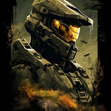 "Master Chief" Sticker for Sale by MetalDinosaur | Redbubble