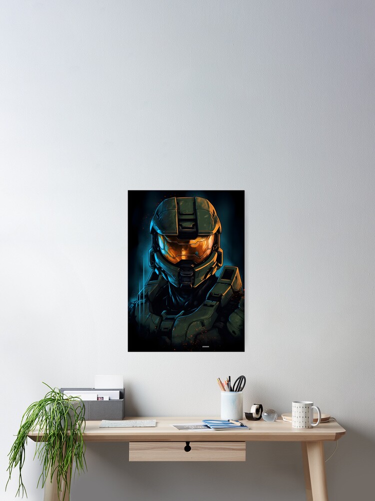 "Master Chief" Poster for Sale by MetalDinosaur | Redbubble