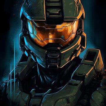"Master Chief" Poster for Sale by MetalDinosaur | Redbubble