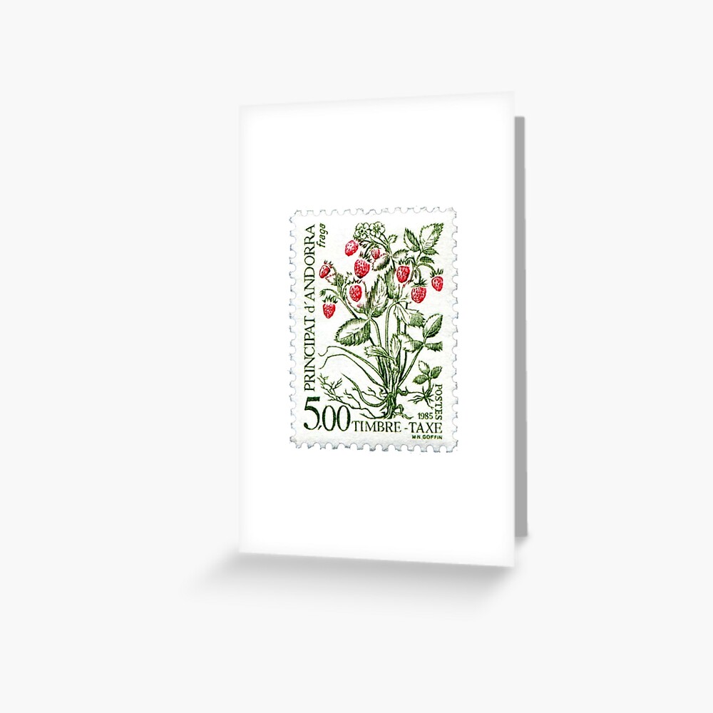 "Vintage Strawberry Postage Stamp" Sticker for Sale by pinkjellydragon ...