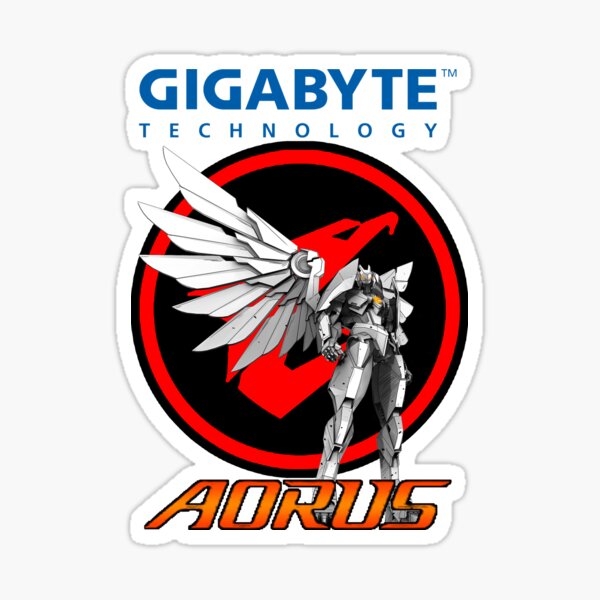 "Gigabyte Technology, Aorus" Sticker for Sale by chookey01 | Redbubble