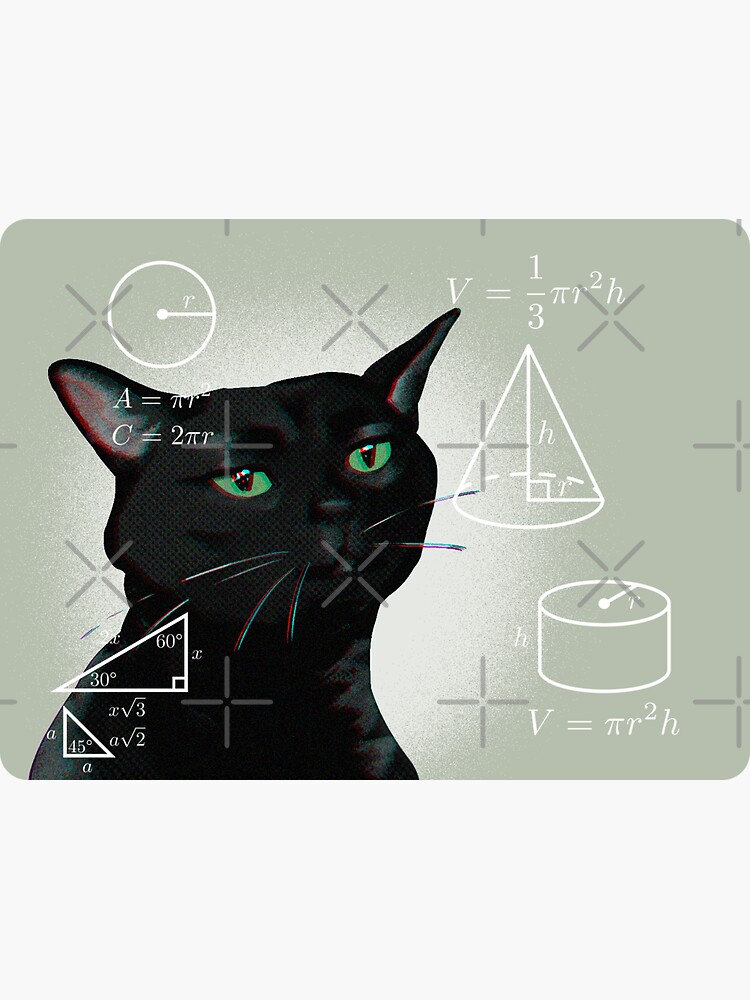 "black cat zoning out meme" Sticker for Sale by LOLauraBC | Redbubble
