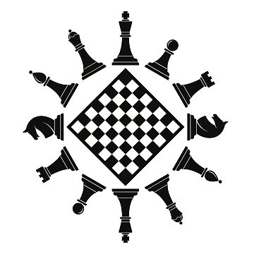 "chess board" Sticker for Sale by itswallcraft | Redbubble