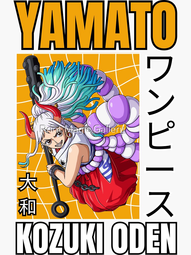 "Kozuki Oden Yamato" Sticker for Sale by PrintMagicGallery ⭐⭐⭐⭐⭐ ...