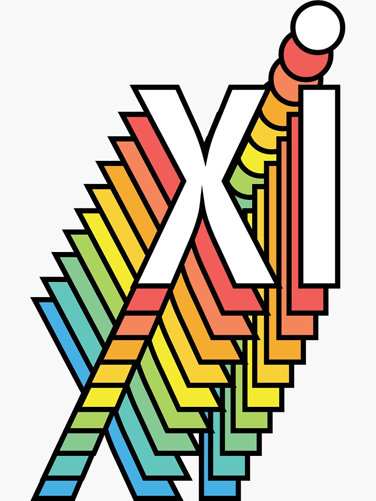 "xi" Sticker by AllyBarnett | Redbubble