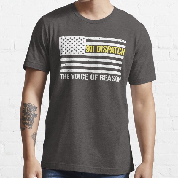 "911 Dispatch T Shirt | The Thin Gold Line Dispatcher Shirt" T-shirt ...