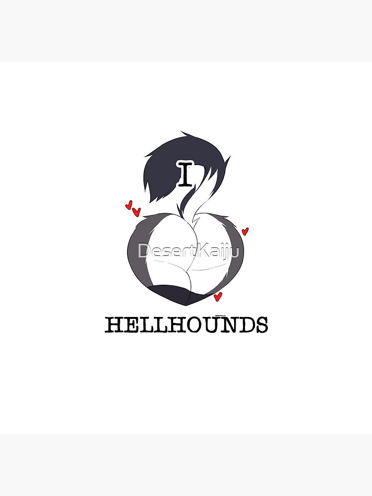 "I HEART HELLHOUNDS - LOONA BUTT" Pin for Sale by DesertKaiju | Redbubble