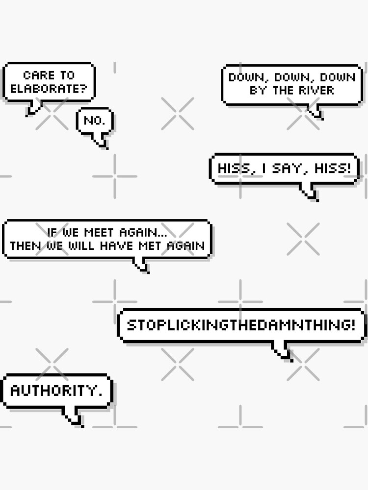 "Iconic BG3 Quote Pack" Sticker for Sale by chaostranquil | Redbubble