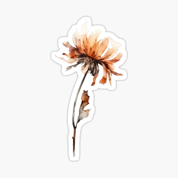 "Dried Flower Autumn Withered Flower" Sticker for Sale by My-Magic ...