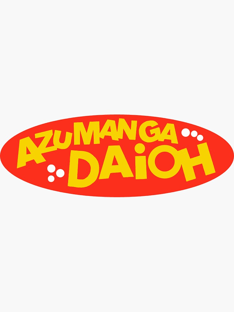 "Azumanga Daioh Logo Sticker" Sticker for Sale by gleefulbutton | Redbubble
