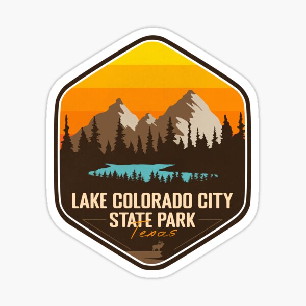 "Lake Colorado City State Park Texas Vacation TX Souvenir Retro Badge ...