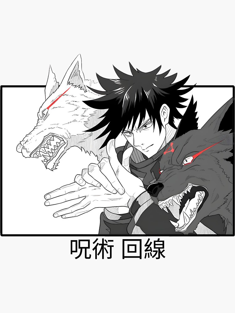 "ten shadows user manga" Sticker for Sale by Lunar-Cartoonis | Redbubble