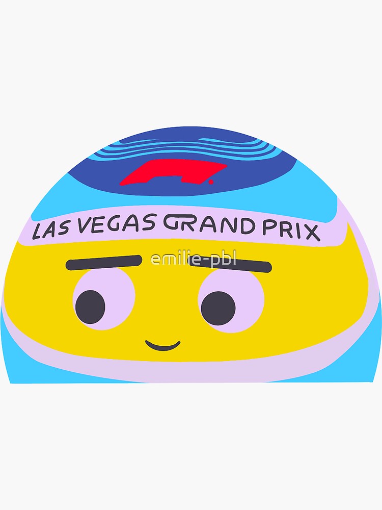 "Las Vegas Grand Prix Emoji Sphere" Sticker by emilie-pbl | Redbubble