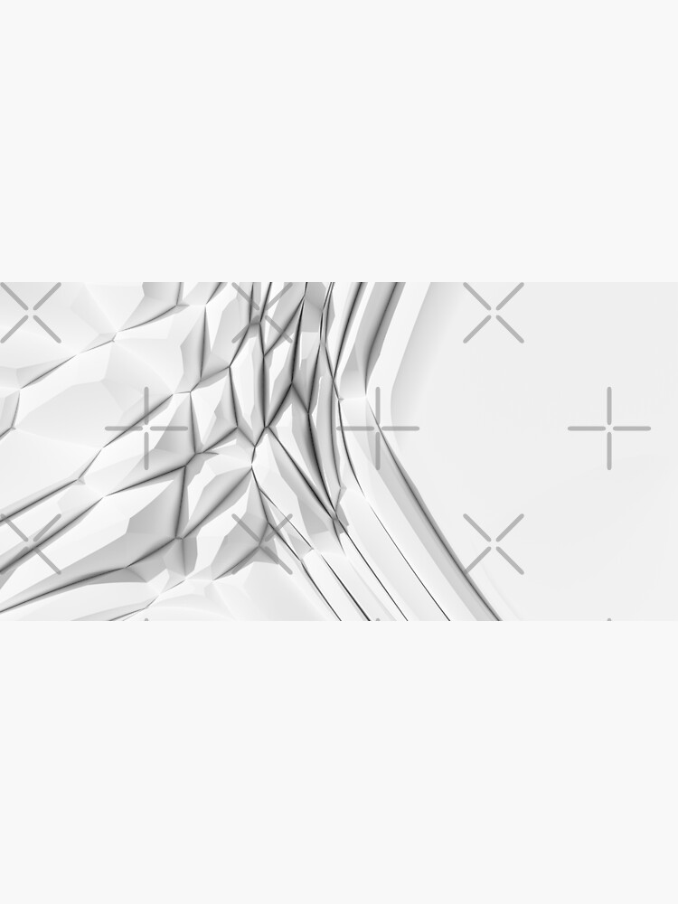 "Stretched white polygon geometrical prism structure pattern " Sticker ...
