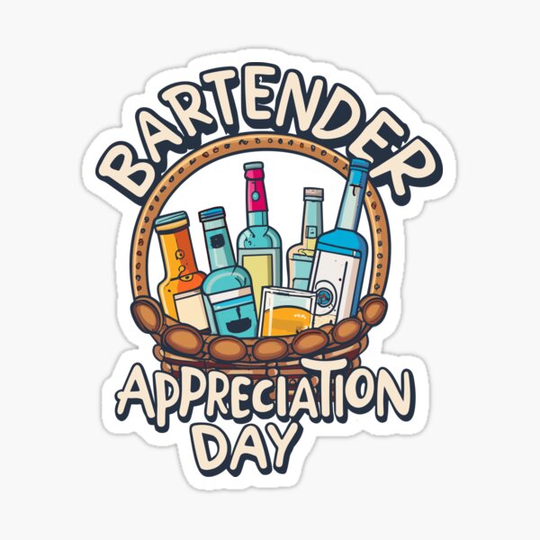 "National Bartender Day – December" Sticker for Sale by irfankokabi ...