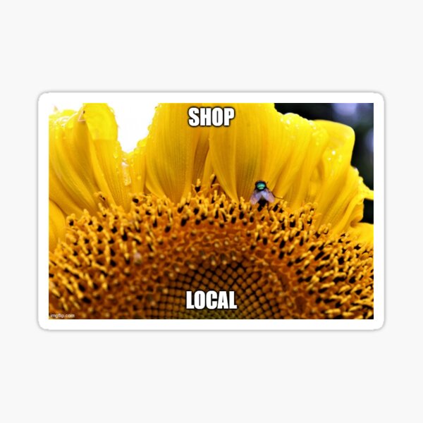 "Shop Local" Sticker for Sale by bobewing | Redbubble