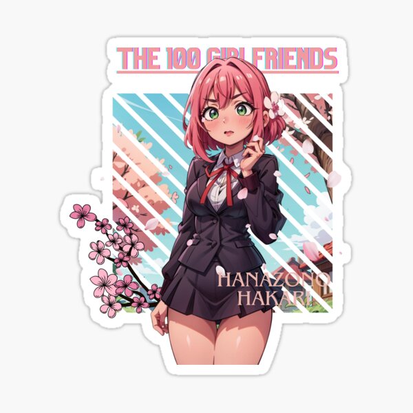 "anime arth , anime , cartoon ,hanazono hakari , the 100 girlfriends ...