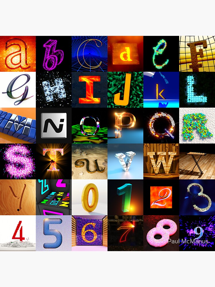 "36 Days of Type" Sticker for Sale by nhir | Redbubble