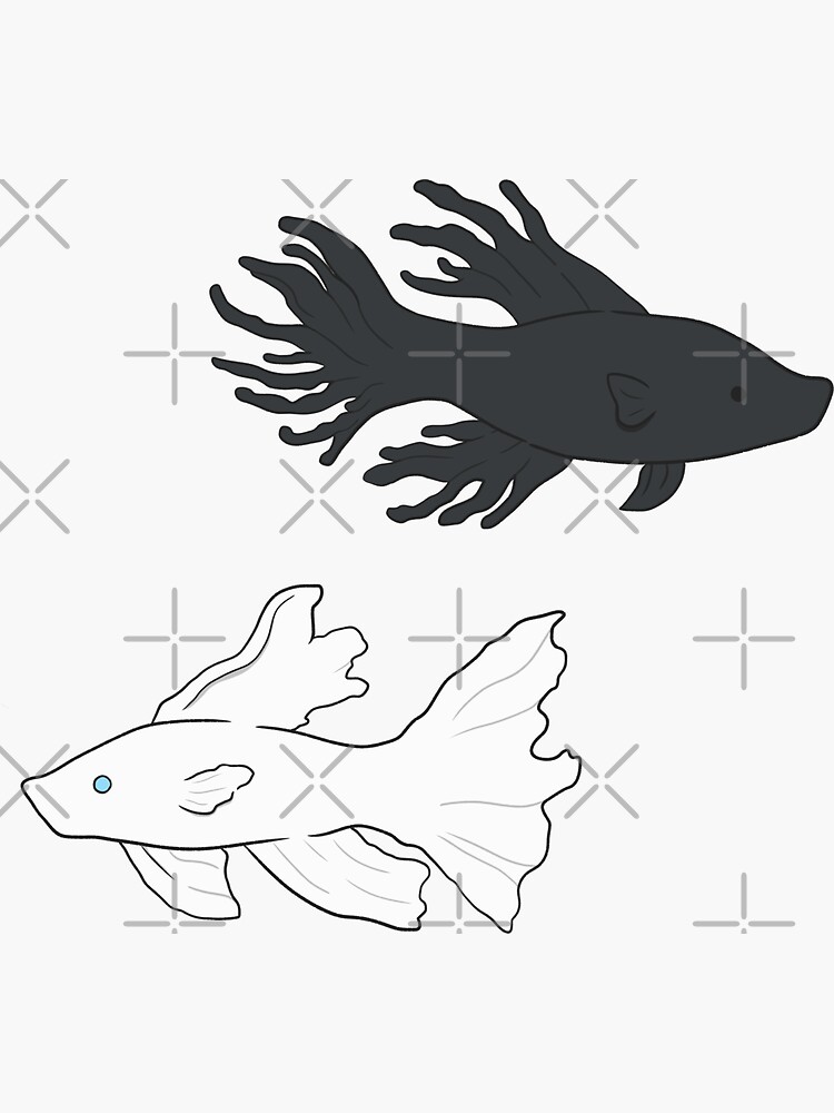 "Geto and Gojo Fish " Sticker for Sale by Narumyw | Redbubble