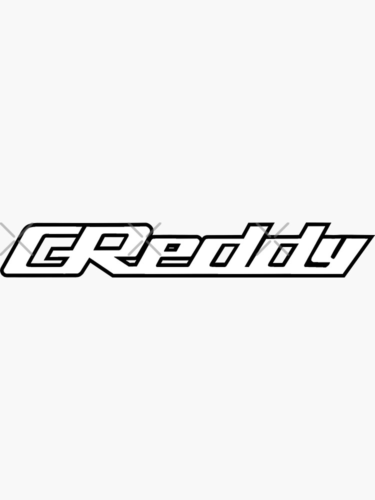 "Greddy" Sticker for Sale by WhiteTurboCar | Redbubble