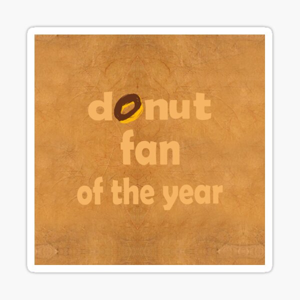 "Donut Fan" Sticker for Sale by technotext | Redbubble