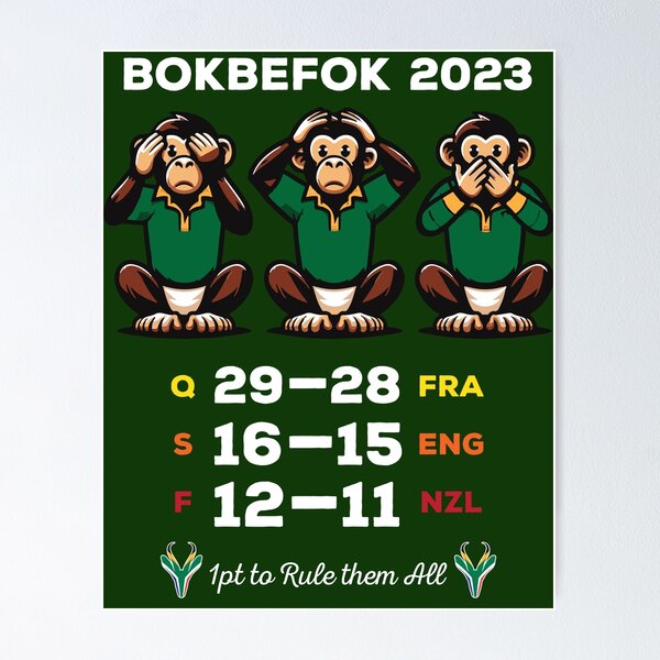 "Bokbefok Rugby Fans 2023 Funny | South African Monkeys | Afrikaans ...