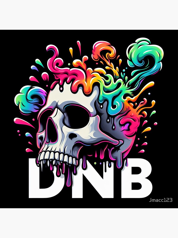 "A DNB SKULL" Sticker for Sale by Jmacc123 | Redbubble