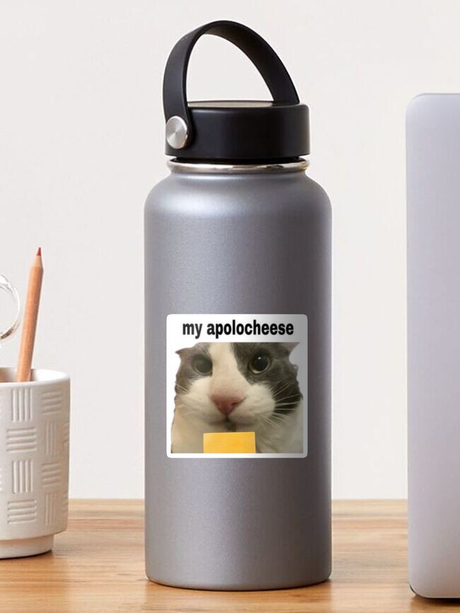 "My ApoloCheese Cat " Sticker for Sale by KittyNTinyMitty | Redbubble