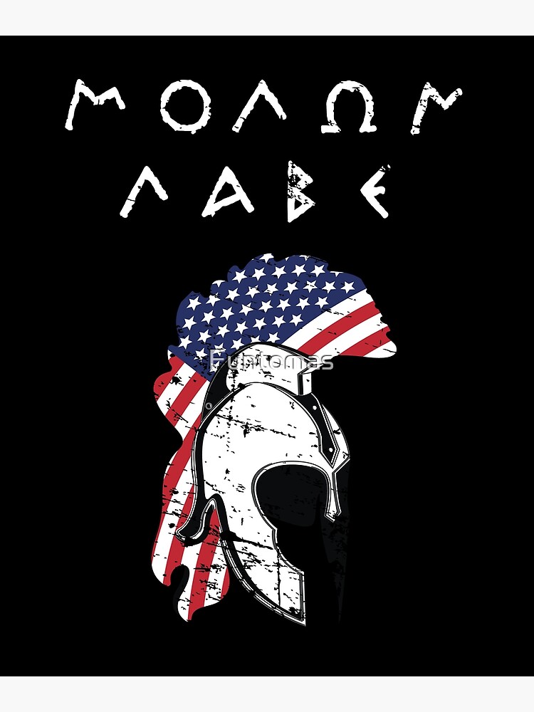 "Molon Labe" Framed Art Print for Sale by Funtomas | Redbubble