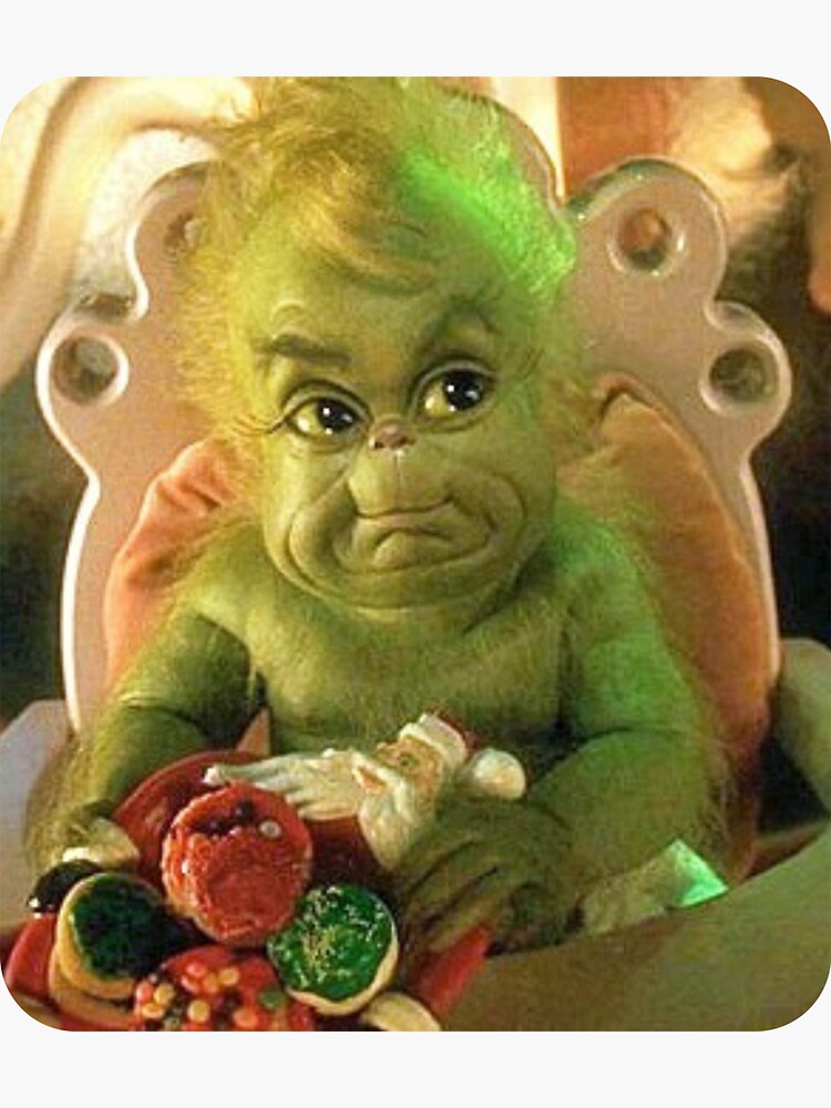 "bb grinch" Sticker for Sale by maddison719 | Redbubble