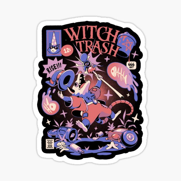 "Witch Trash" Sticker for Sale by Ilustrata Design | Redbubble
