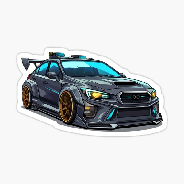 "Cyberpunk Subaru" Sticker by DecalsAreLife | Redbubble