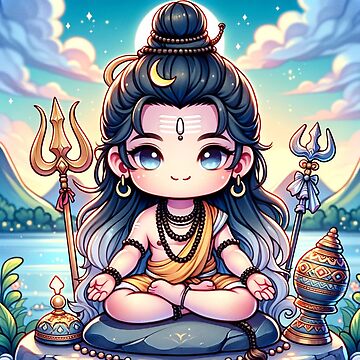 "Lord Siva Chibi" Sticker for Sale by GingerLFranklin | Redbubble