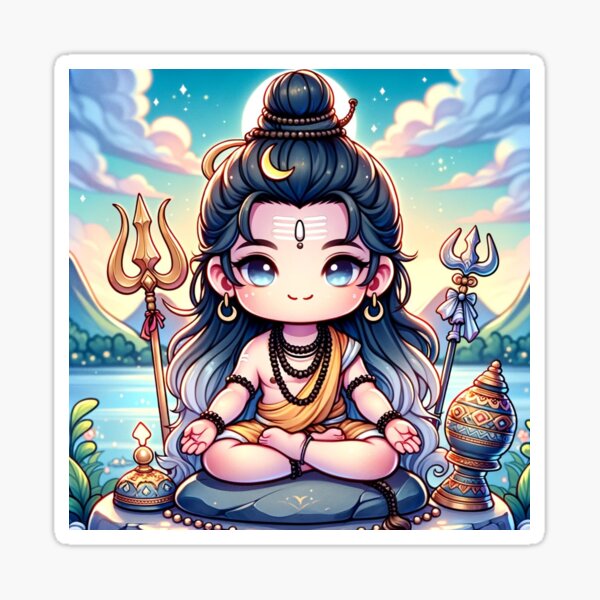 "Lord Siva Chibi" Sticker for Sale by GingerLFranklin | Redbubble