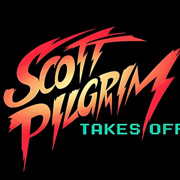 "Scott Pilgrim Takes Off Anime Logo" Poster for Sale by Skeevy | Redbubble