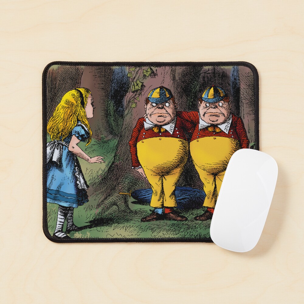"Tweedledee and Twedledum" Sticker for Sale by MandyEych | Redbubble