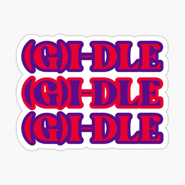"(G)I-DLE Kpop Girl Group Logo" Sticker for Sale by wujulike | Redbubble