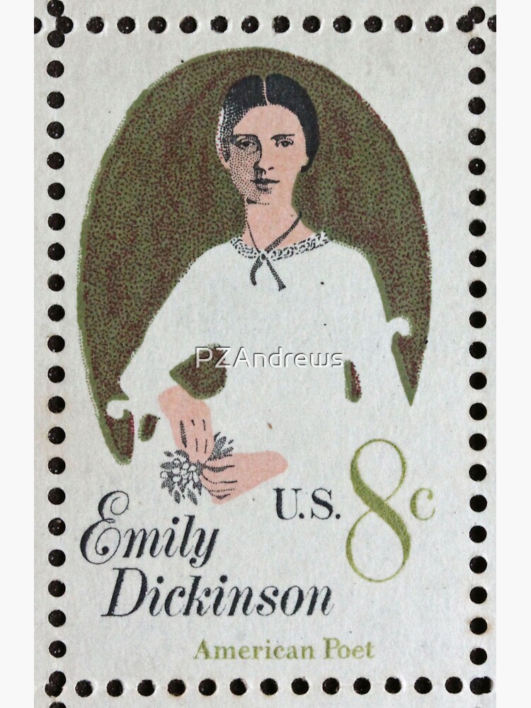 "Emily Dickinson stamp 8c." Sticker by PZAndrews | Redbubble