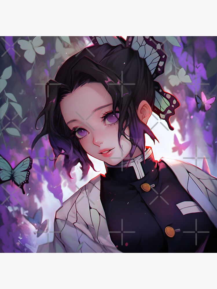 "Shinobu DS Cute Anime Girl" Sticker for Sale by DGitaldreamgirl ...