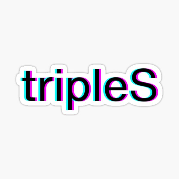 "TripleS Kpop Girl Group glitch static logo" Sticker for Sale by ...
