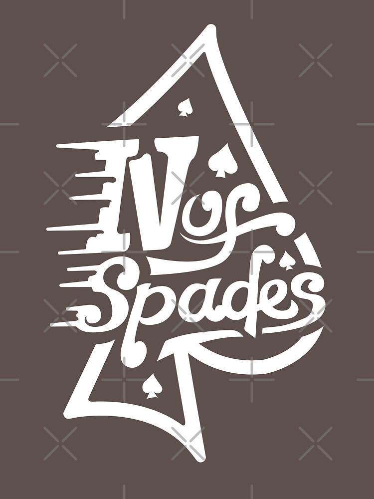 "4 of Spades Card Caligraphy " T-shirt for Sale by SamMeow | Redbubble ...