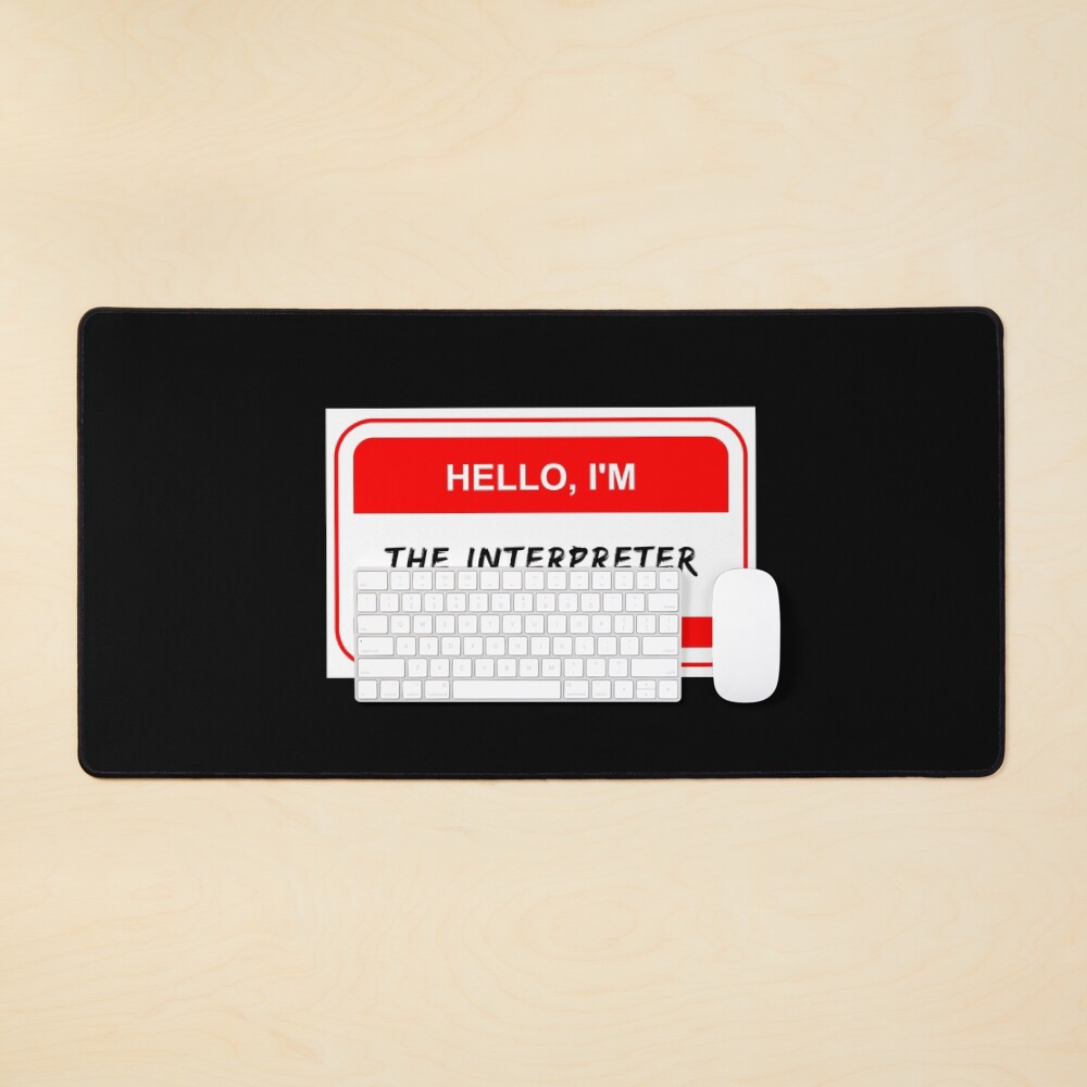 "Hello I'm The Interpreter" Sticker for Sale by Neeshki | Redbubble