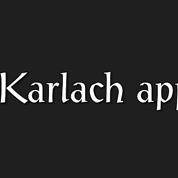 "Karlach Approves" Sticker for Sale by BadLuckByDesign | Redbubble