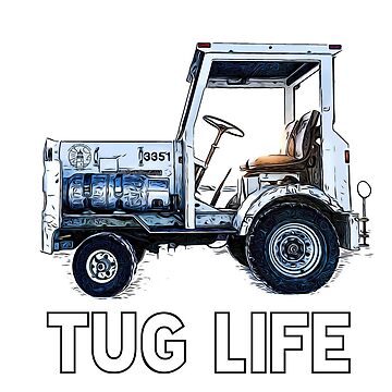 "The TUG LIFE of ramp workers" Sticker for Sale by Nrh22 | Redbubble