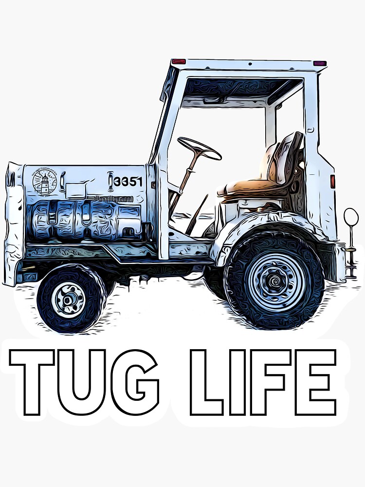 "The TUG LIFE of ramp workers" Sticker for Sale by Nrh22 | Redbubble