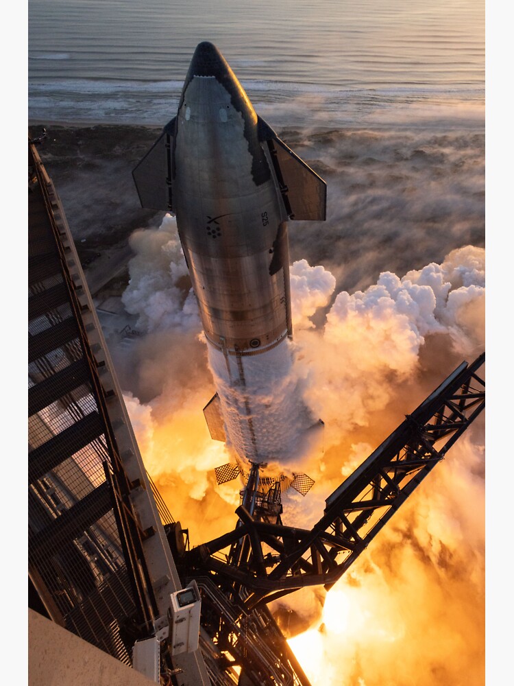 "SpaceX Starship Launch" Sticker for Sale by Star-Citizen | Redbubble