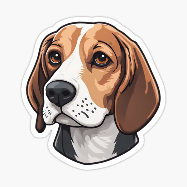 "Beagle" Sticker for Sale by Kestrel-Designs | Redbubble