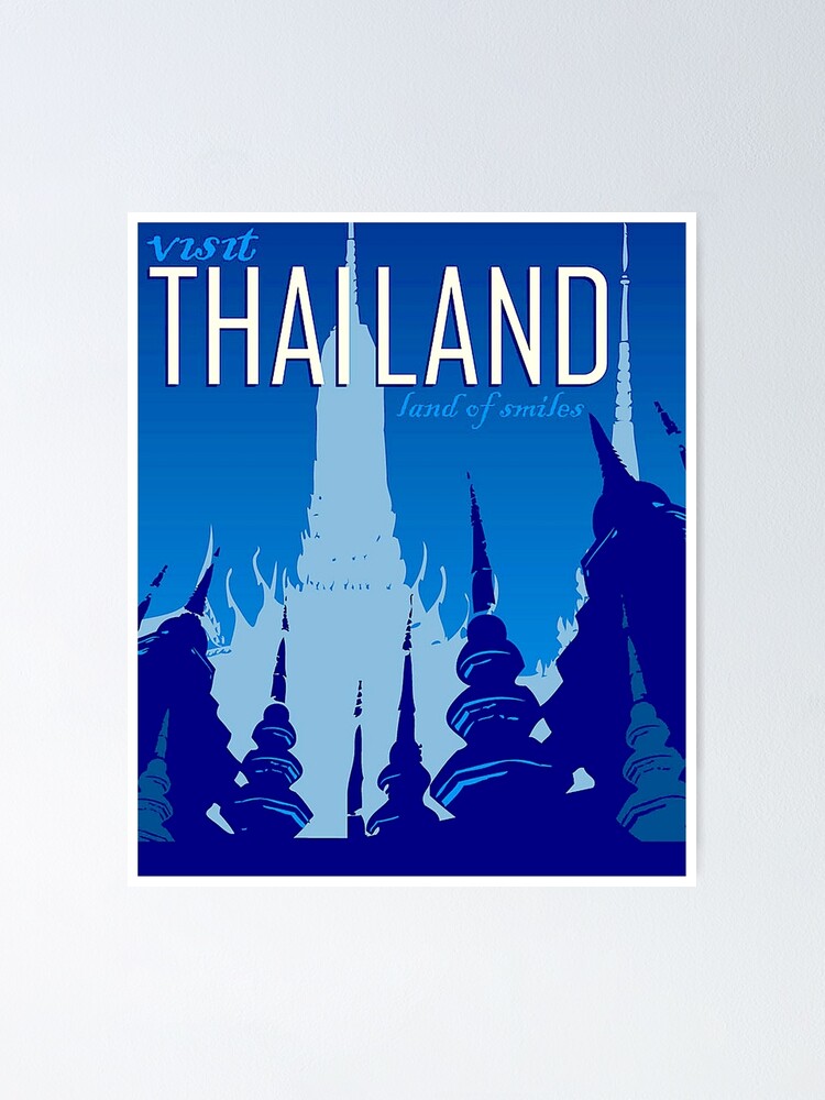 "THAILAND : Vintage Travel and Tourism Advertising Print" Poster by ...