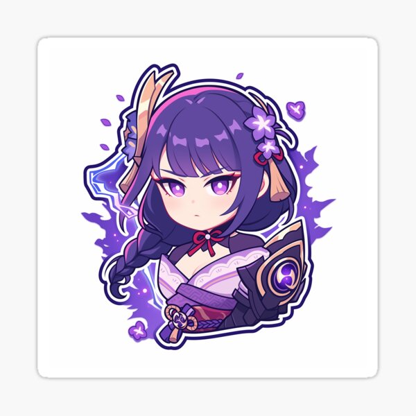 "Raiden shogun art genshin impact" Sticker for Sale by Shineamv | Redbubble
