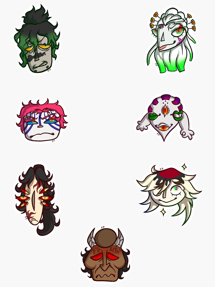 "Upper Moon Sticker Pack" Sticker for Sale by Sandthewanderer | Redbubble